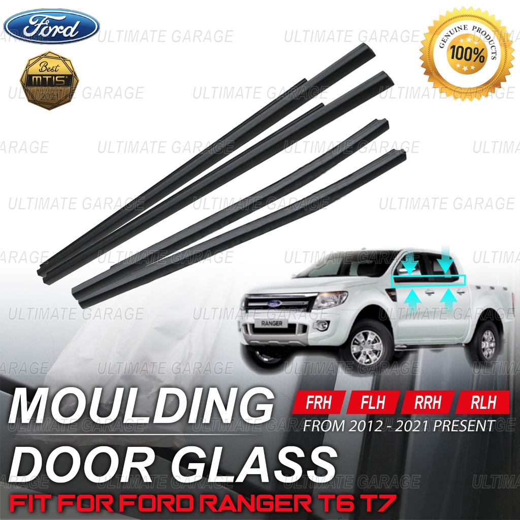 MTIS MOULDING DOOR GLASS Ford Ranger T6 T7 SEAL RUBBER OUTER STRIP ...