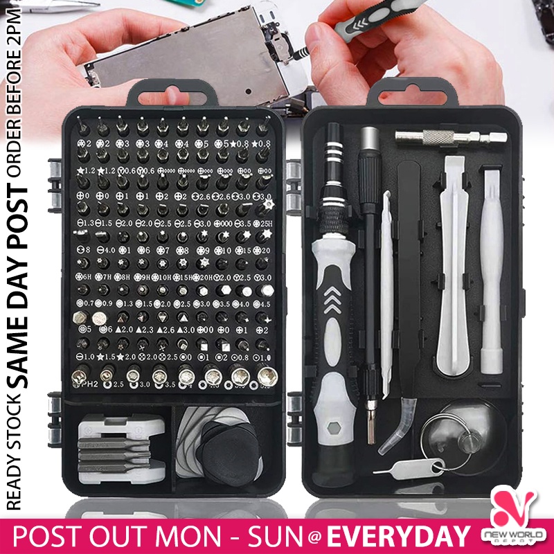 𝗔𝗟𝗟 𝗜𝗡 𝗢𝗡𝗘 》115 In 1 DIY Repair Tool Kit Magnetic Screwdriver Bit Set ...