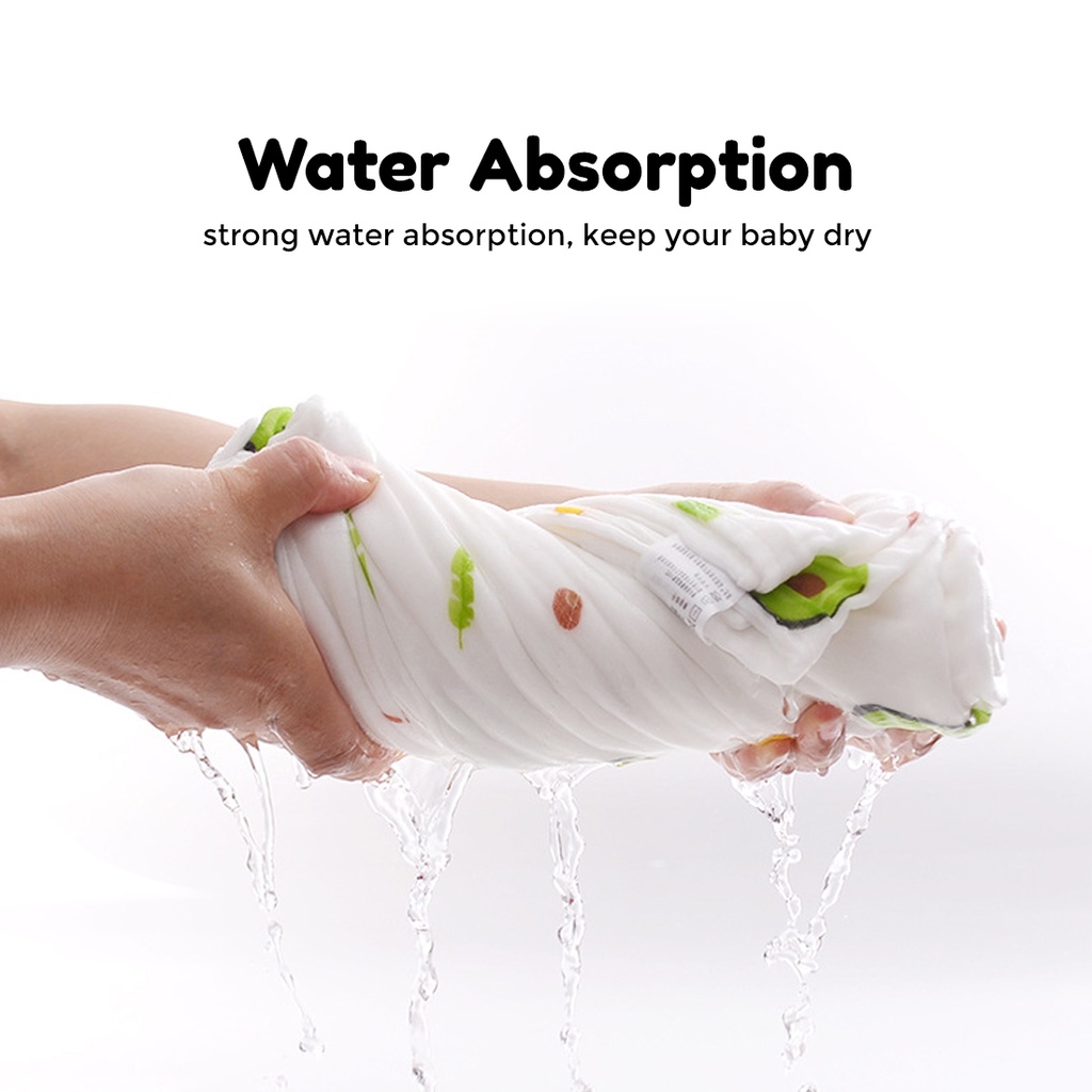 Realeos 70x70 Newborn Baby Wrap Muslin Swaddle Soft Blanket Kain Bedung ...