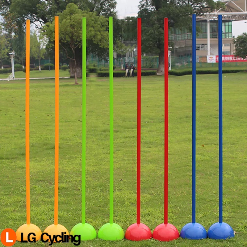 Agility Training Slalom Poles Set Soccer Rugby Training Equipment ...