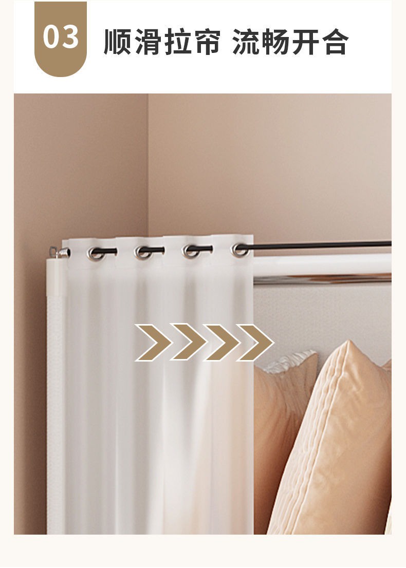 Wenbo Modern Minimalist Wardrobe Dust Cover Curtain Clothes Rack ...