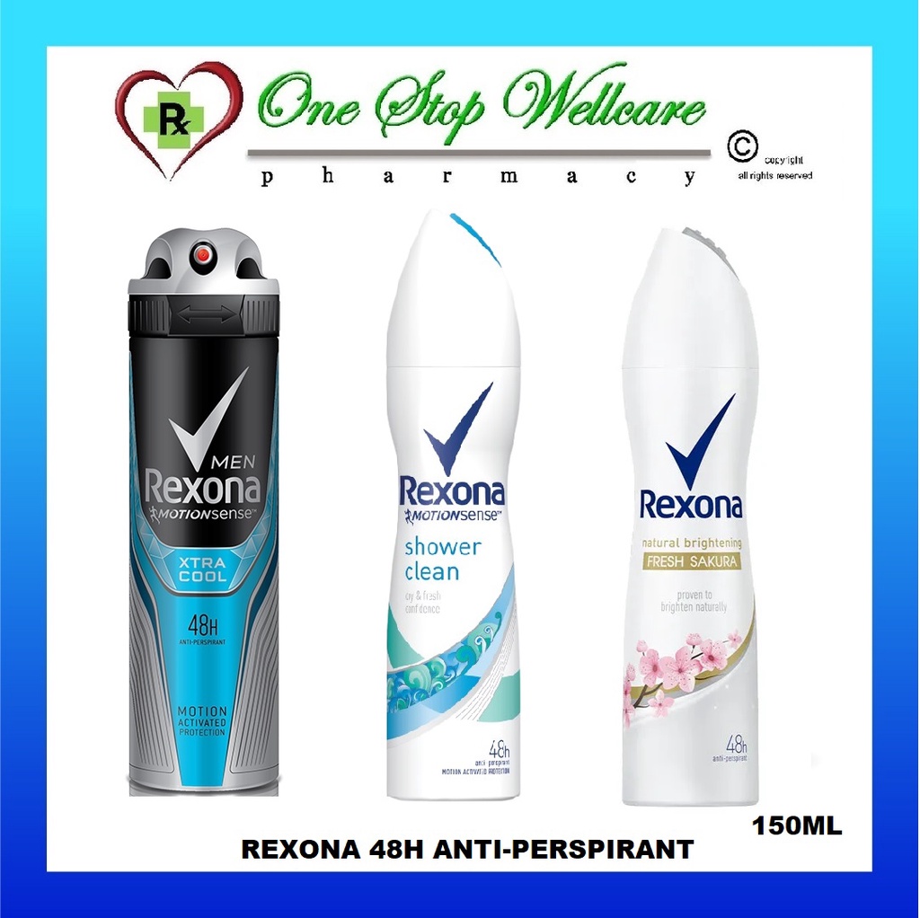REXONA 48H ANTI-PERSPIRANT (XTRA COOL / SHOWER CLEAN / FRESH SAKURA ...