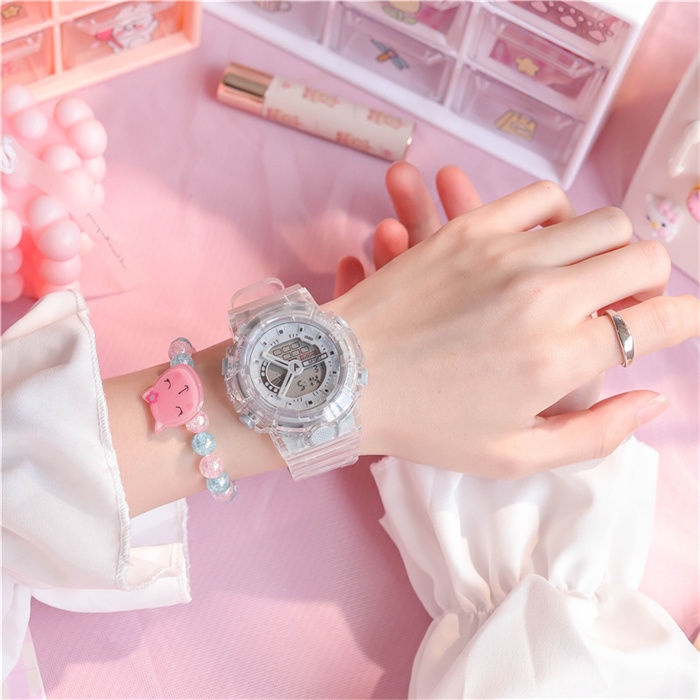 Multifunctional Transparent Watch for Children and Girls with Night ...