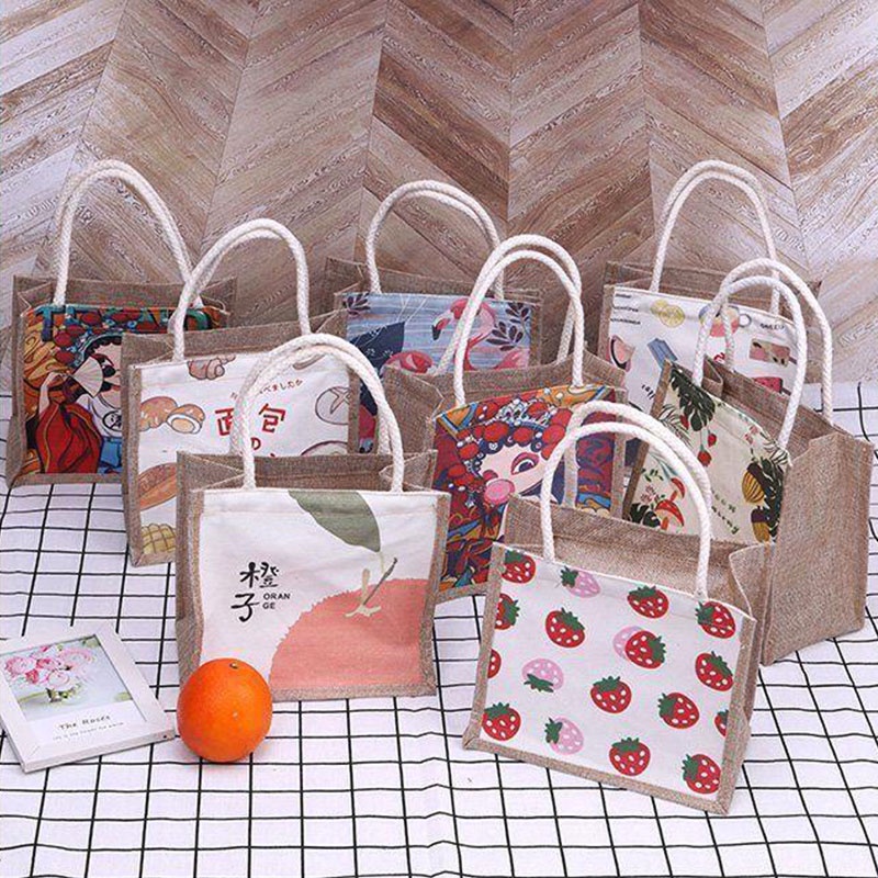 Reusable Canvas Design Japan Tote Bag Portable Travel Women Handbag ...
