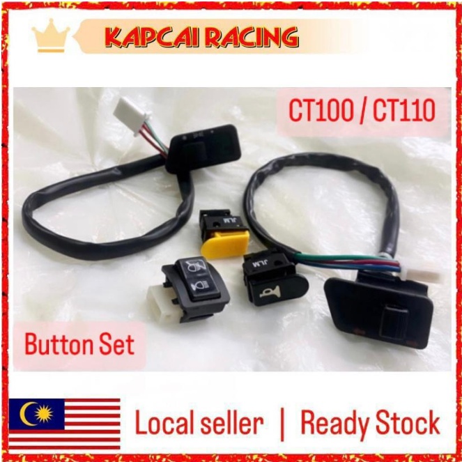 Full Button Set butang Signal Lampu Starter suis switch ON OFF HI LO HI ...