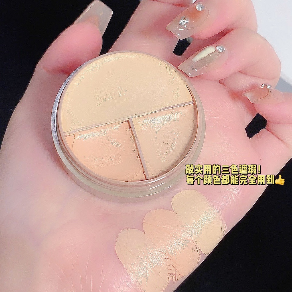 SWEETMINT Tricolor Concealer Moisturize Moisturizing Lasting Water ...
