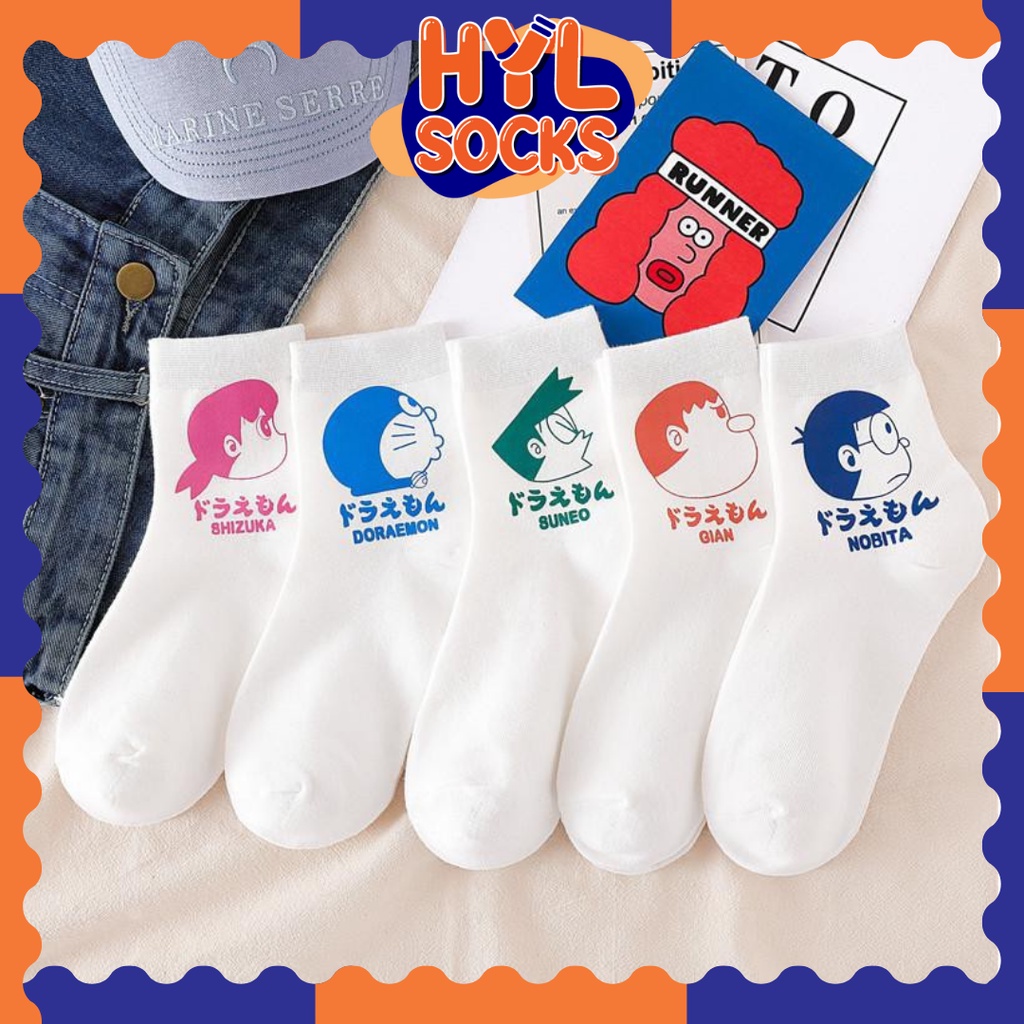 Ready Stock HYL 1 Pair of Doraemon Character Nobita Shizuka Gian ...