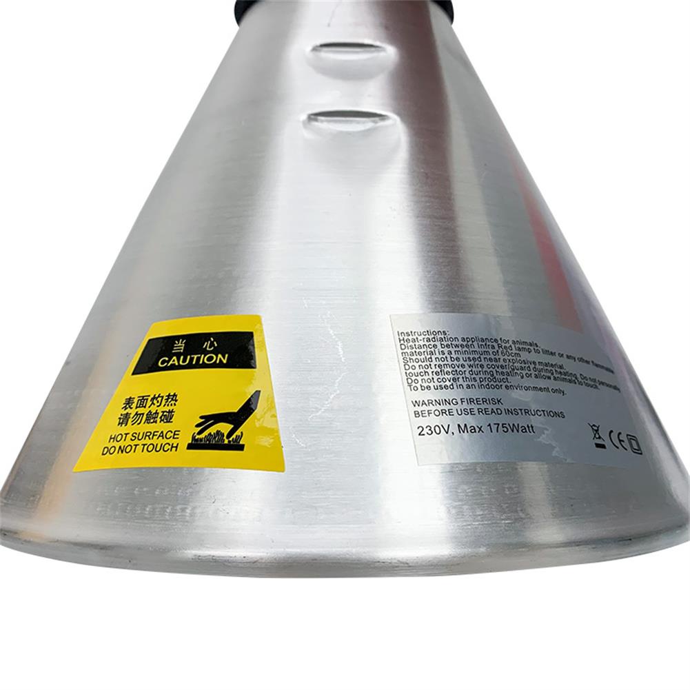 E27 Infra Red Heat Lamp Holder With 250 Watt Bulb Pet Heating Lampshade ...