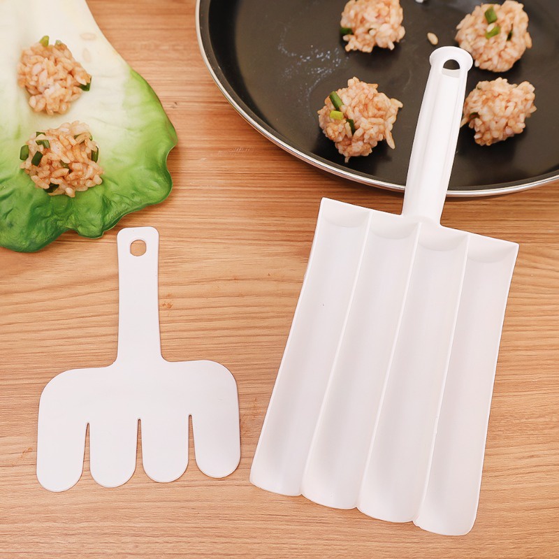 Quadruple Triple Meatball Maker Set / Fried Food Fast Processing Tools ...