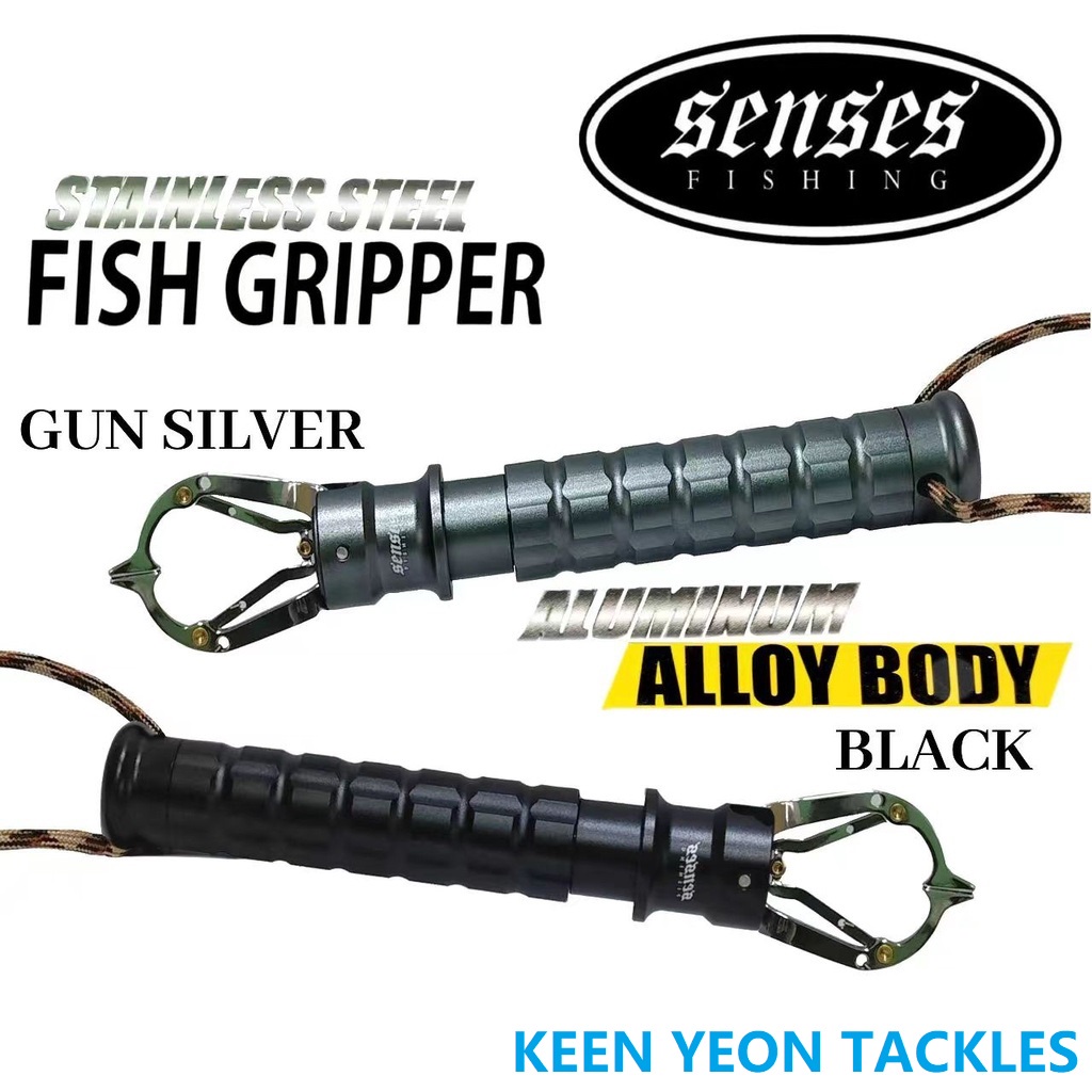 SENSES ALUMINIUM FISH GRIPPER 200MM WITH STAINLESS STEEL JAW AUTO CLAMP ...
