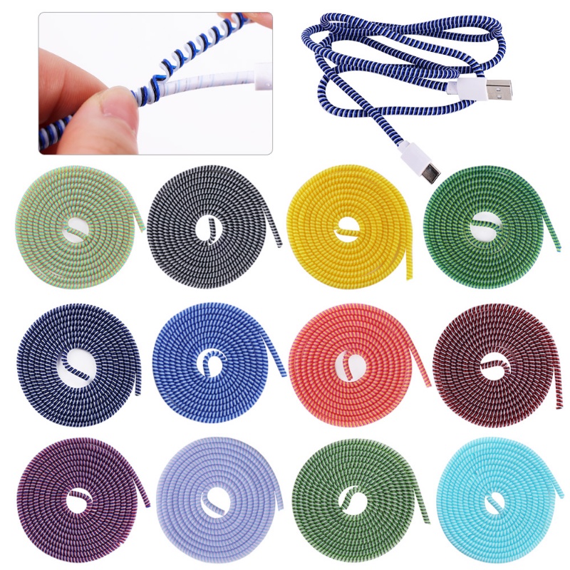 Plastic Flexible Data Lines Cable Protector TPU Soft Date Cable Winder ...