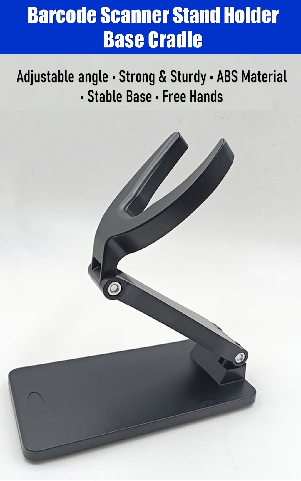 Hands Free Adjustable Height & Angle Barcode Scanner Stand,1D 2D ...