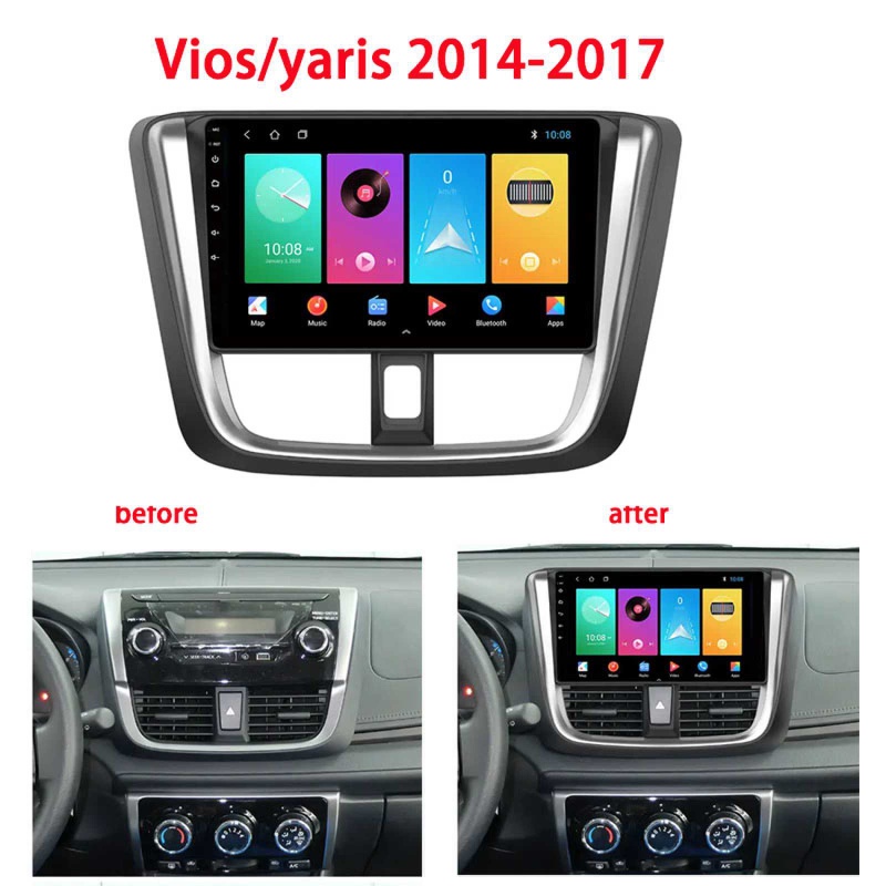 9inch/10inch for TOYOTA VIOS Yaris 2din Android Player with Apple ...