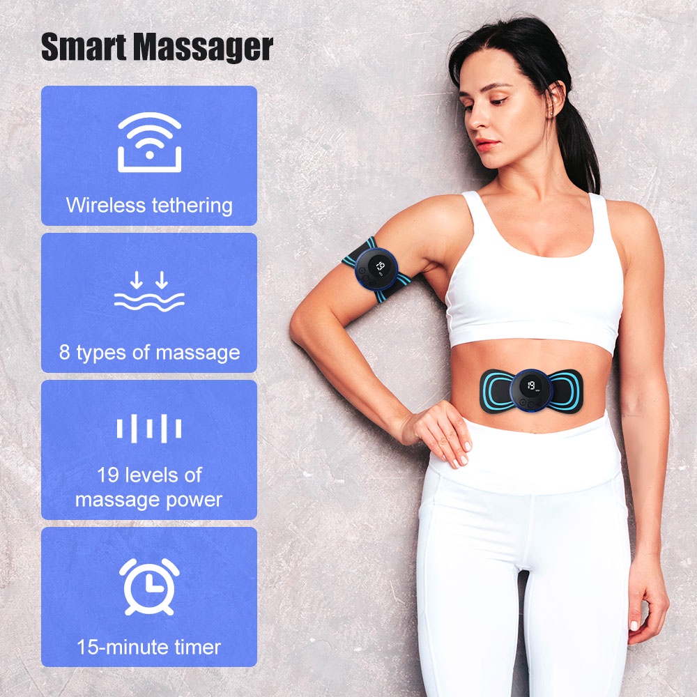 Salorie Electric Shoulder and Neck Massage Pad Low Frequency Pulse ...