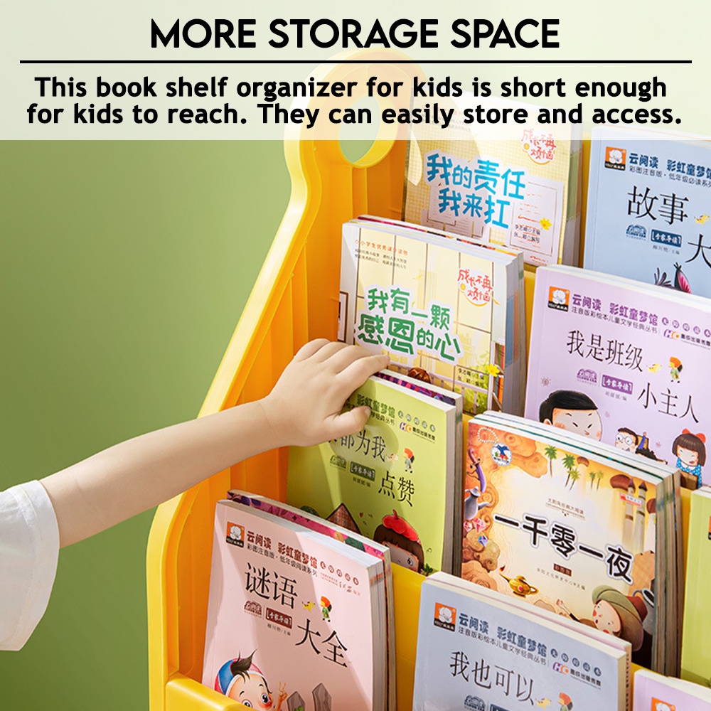 Worthbuy Kid Multilayer Bookshelf Book Organizer Bookshelf Toy Storage ...