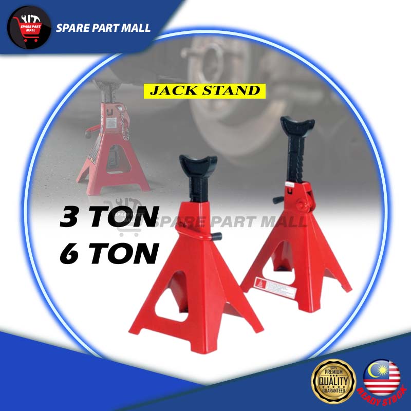 JACK STAND (3TON/ 6TON) / CAR LIFTING RATCHET ADJUSTMENT HEAVY DUTY ...
