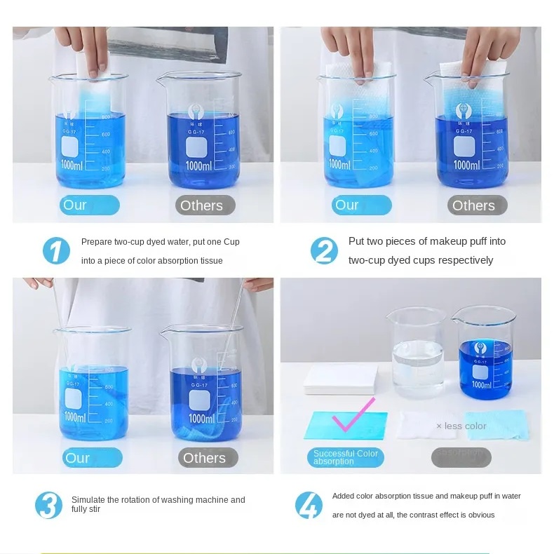 Washing Machine Use Anti Dyeing Sheet Color Absorption Paper Anti Dye ...