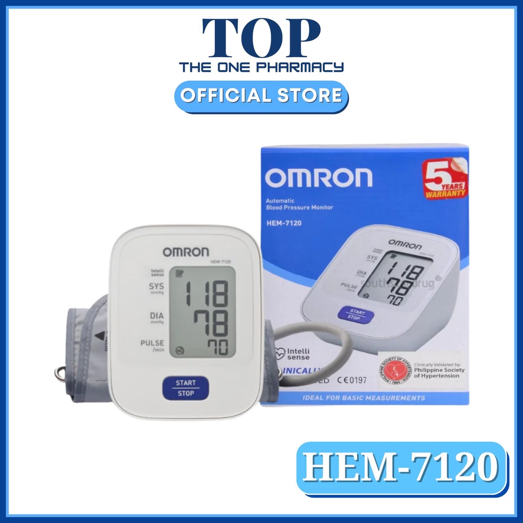 OMRON HEM-7120/ HEM-7142T1/ HEM-7142T2 Blood Pressure Monitor (5 Years ...