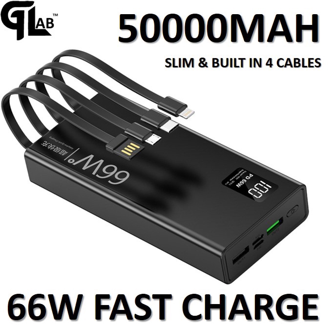 Ready Stock 50000mAh Power Bank Portable Fast Charging Full Screen ...