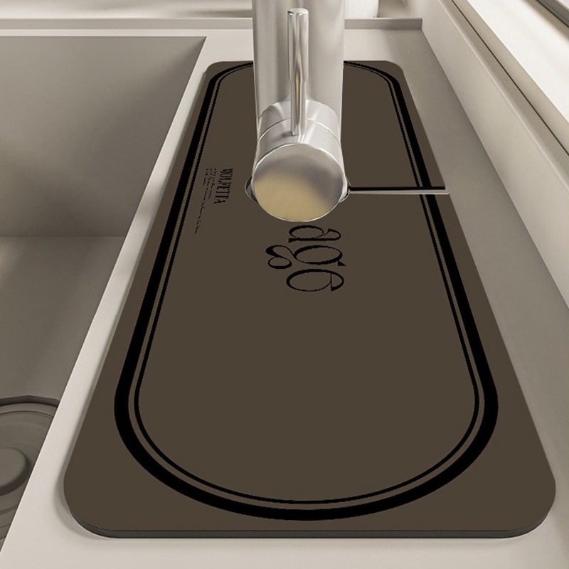 Simple Faucet Drain Pad Water Oil Absorption Drainage Pads Word Printed ...
