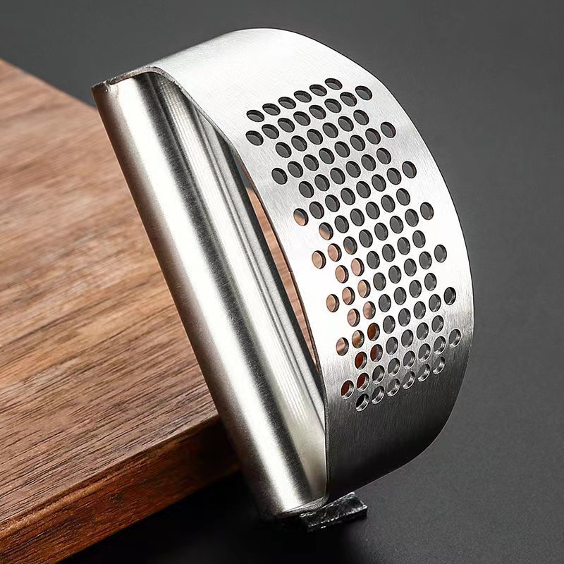 LH Garlic Rocker Tool Stainless Steel, Manual Garlic Chopper Garlic ...