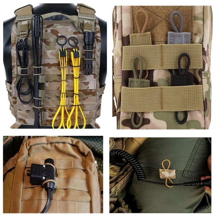 Outdoor Tactical Backpack Binding Buckle Bag Clip Rope Fixing Device ...