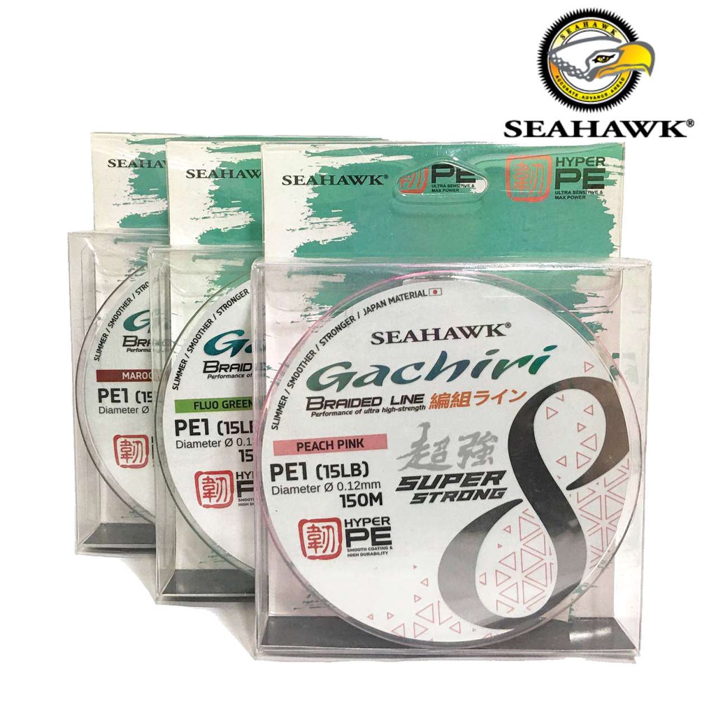 SEAHAWK GACHIRI BRAIDED X8 LINE 150m | Shopee Malaysia