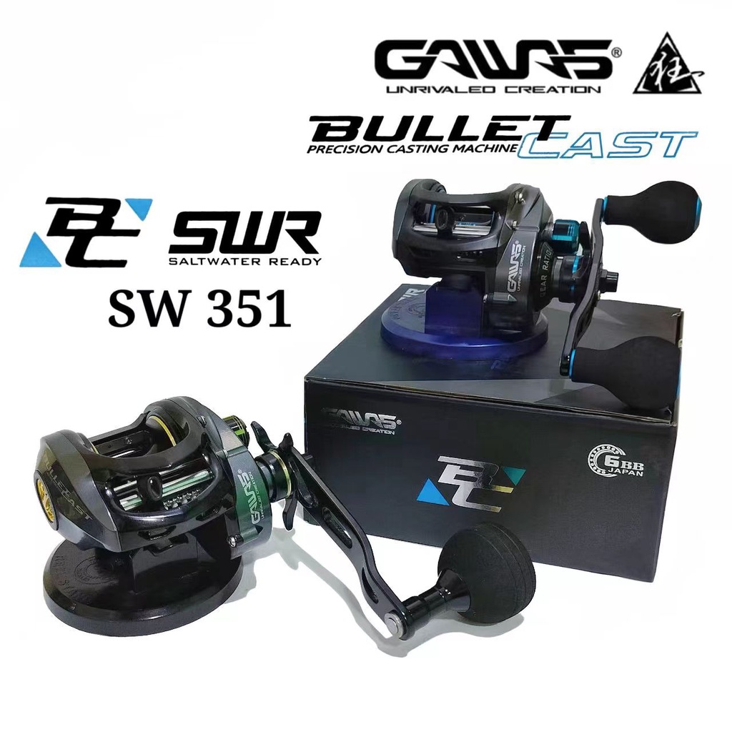 GAWAS BULLET CAST SW 301/ SW 351 JIGGING FISHING REEL (RANDOM COLOR) | Shopee Malaysia