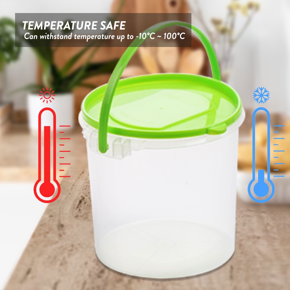 Elianware Big Capacity Round Food Container Pets Food Storage Box with ...