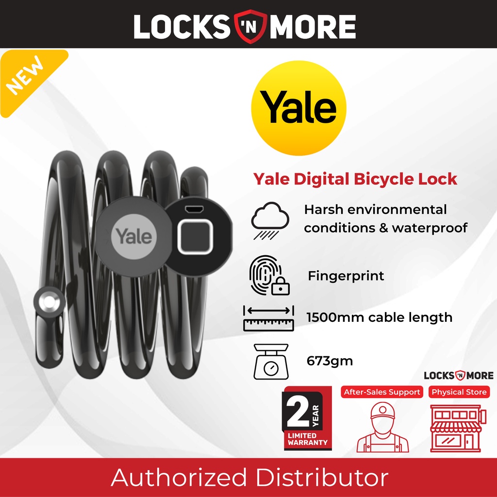 Yale Digital Bicycle Lock | Shopee Malaysia
