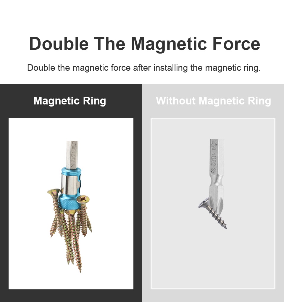 Magnetic Screw Ring Metal Bit Strong Magnetizer Ring Screw Magnetic ...
