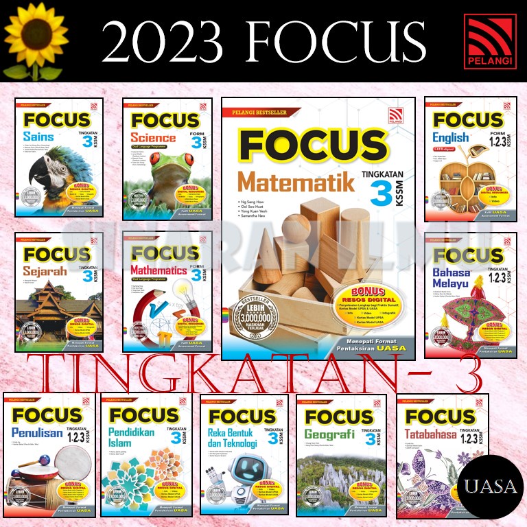 FOCUS TINGKATAN 3 KSSM BUKU RUJUKAN UASA -FULL COLOUR SAINS,SCIENCE,SEJARAH,GEOGRAFI -PELANGI ...