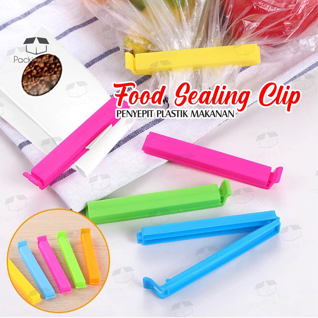PKB Portable Food Sealing Clips Snack Plastic Bag Sealer Clamp Storage ...