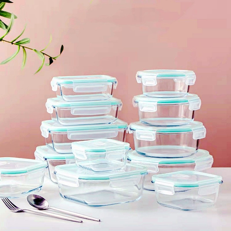【PLAYFUL】Tupperware Food Container Heat Resistant Glass Microwave ...