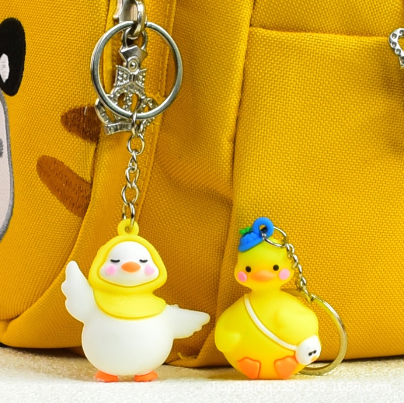 [ Featured ] Happy Duckling couple Doll Keychain / Cute Duck Doll Car ...
