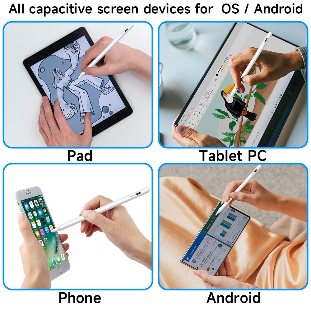 Universal Stylus Touch Pen Tablet Drawing Capacitive For a-pple ...