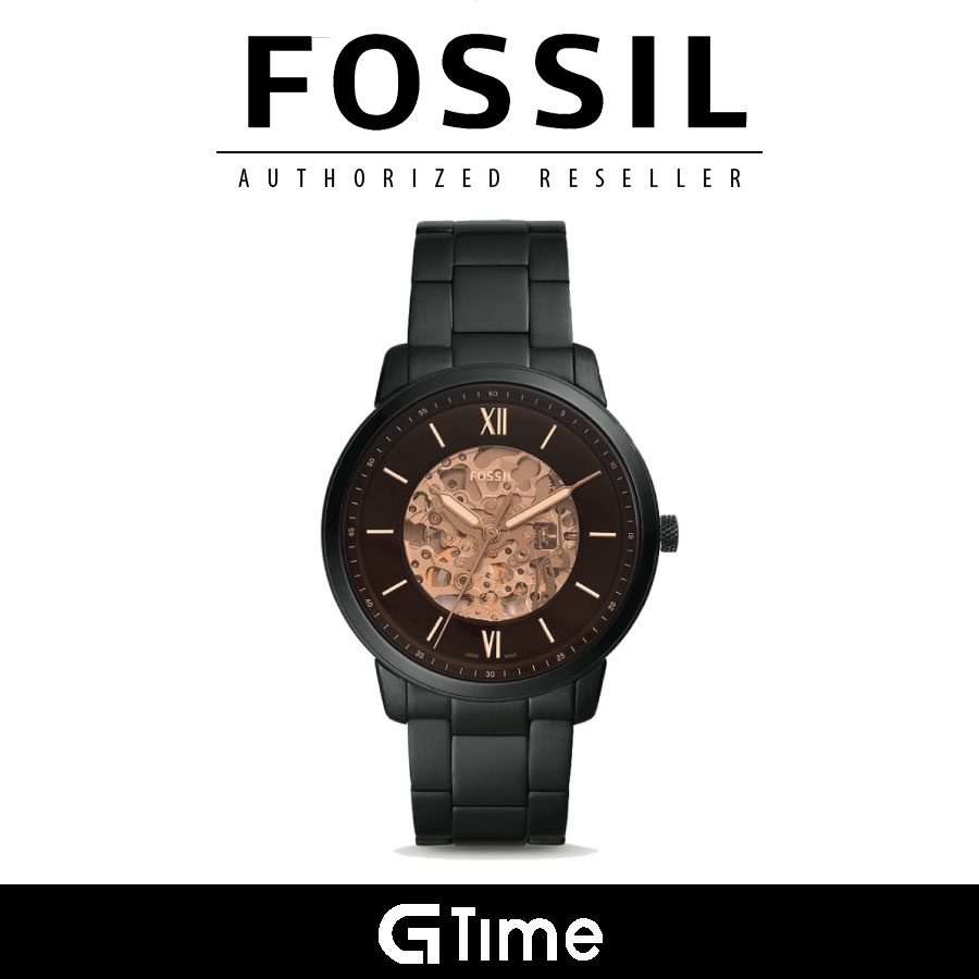 [Official Warranty] Fossil ME3183 Men's Neutra Automatic Black ...