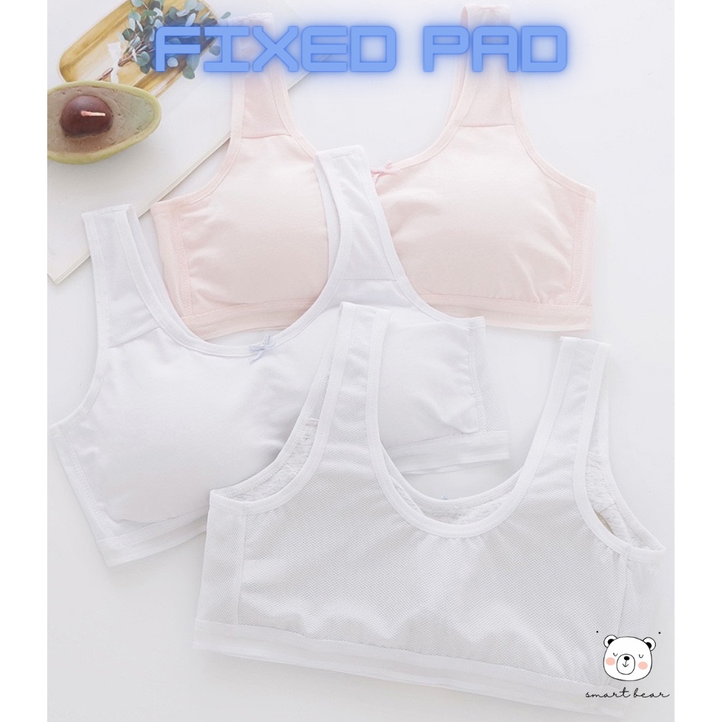 ⭐MY SMART BEAR⭐Premium Quality Teenage Girl Cotton Training Bra Student ...