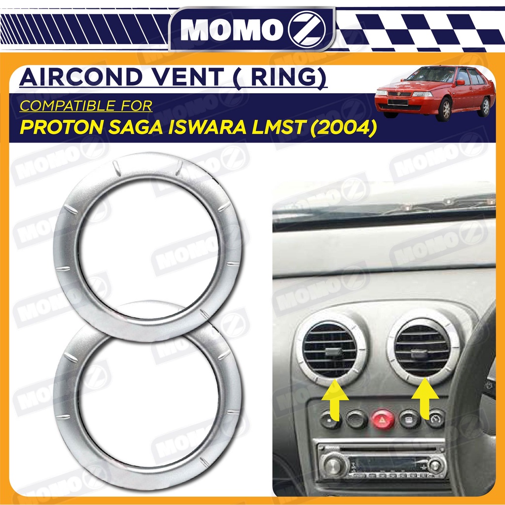 Car Proton Saga Iswara LMST MSE Aircond Vent Outlet Louver Silver Ring ...