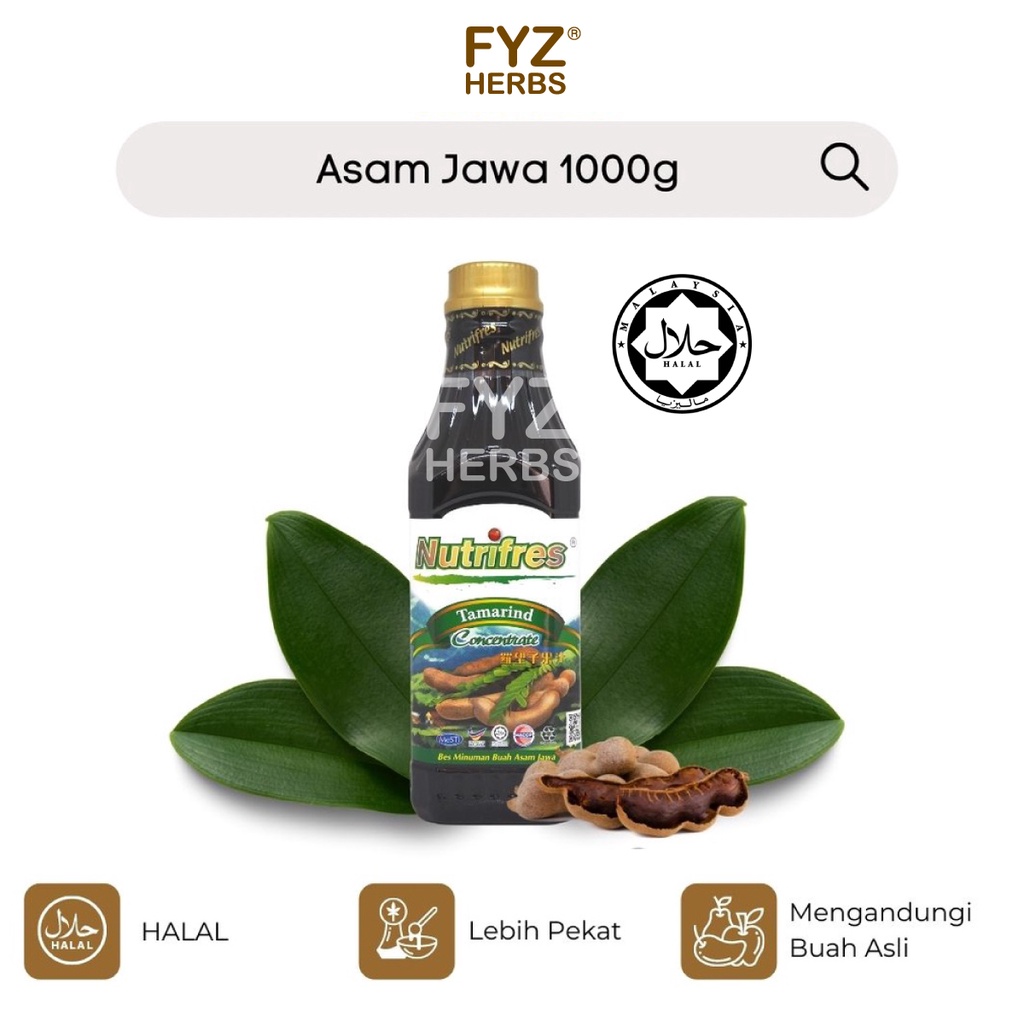 Nutrifres Tamarind Fruit Juice Concentrate/Cordial (1000g) Minuman Buah Asam Jawa | Shopee Malaysia
