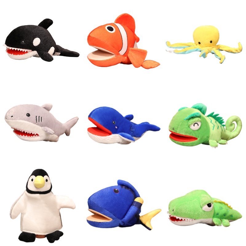 Ocean Hand Puppets Plush Toy Plush Toys Hand Finger Story Puppet ...