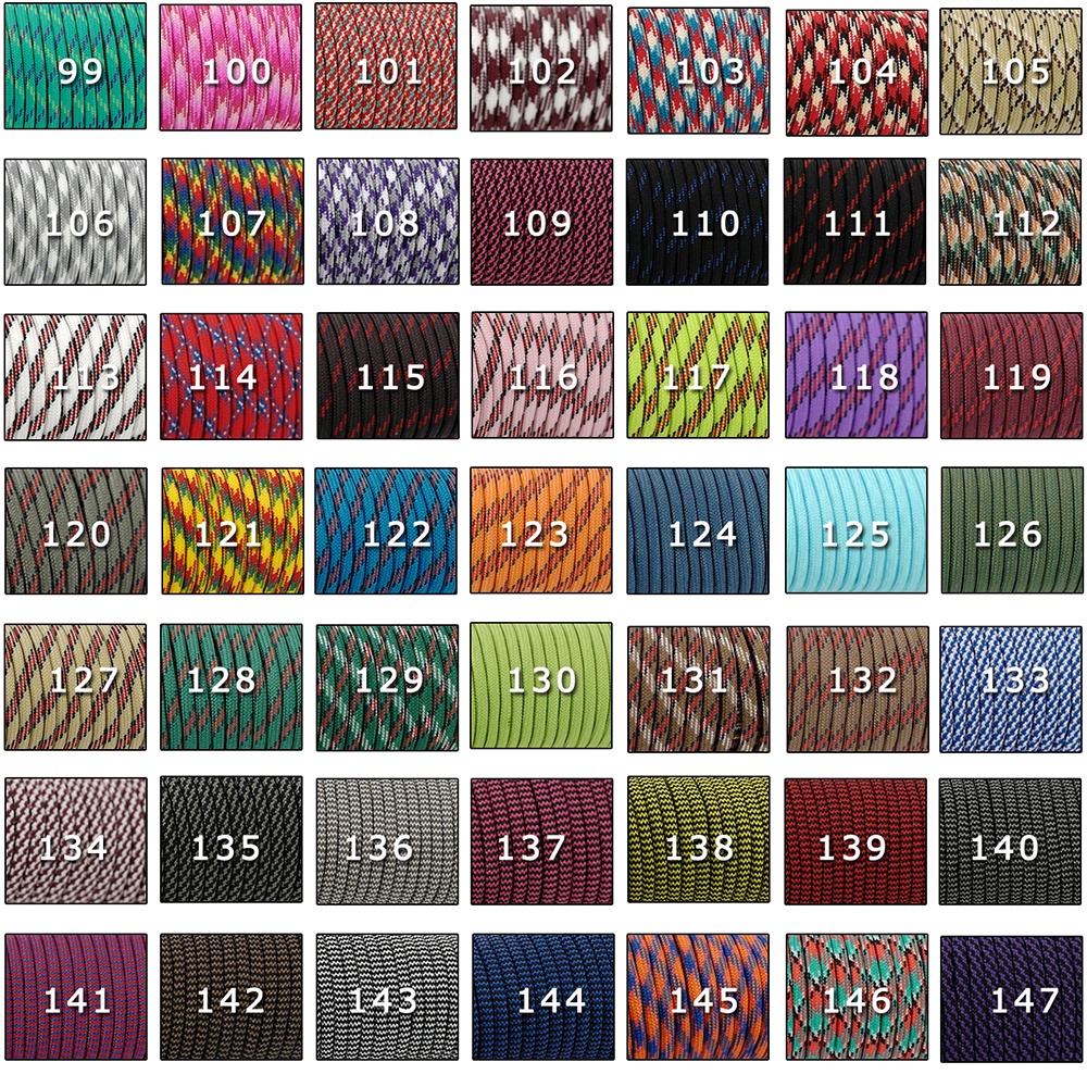 AONIJIE Lin01 7 Strand Paracord Nylon Rope - Multiple Colours (4mm/550lb/25ft/7.5m) | Shopee ...