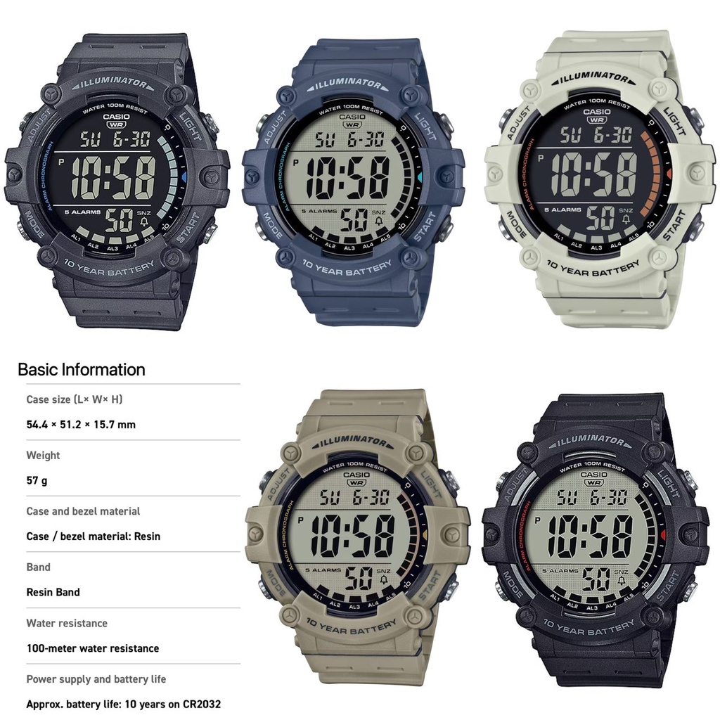 💥[NEW CASIO MODEL] CASIO POPULAR STANDARD DIGITAL BIG LCD MEN WATCH ...