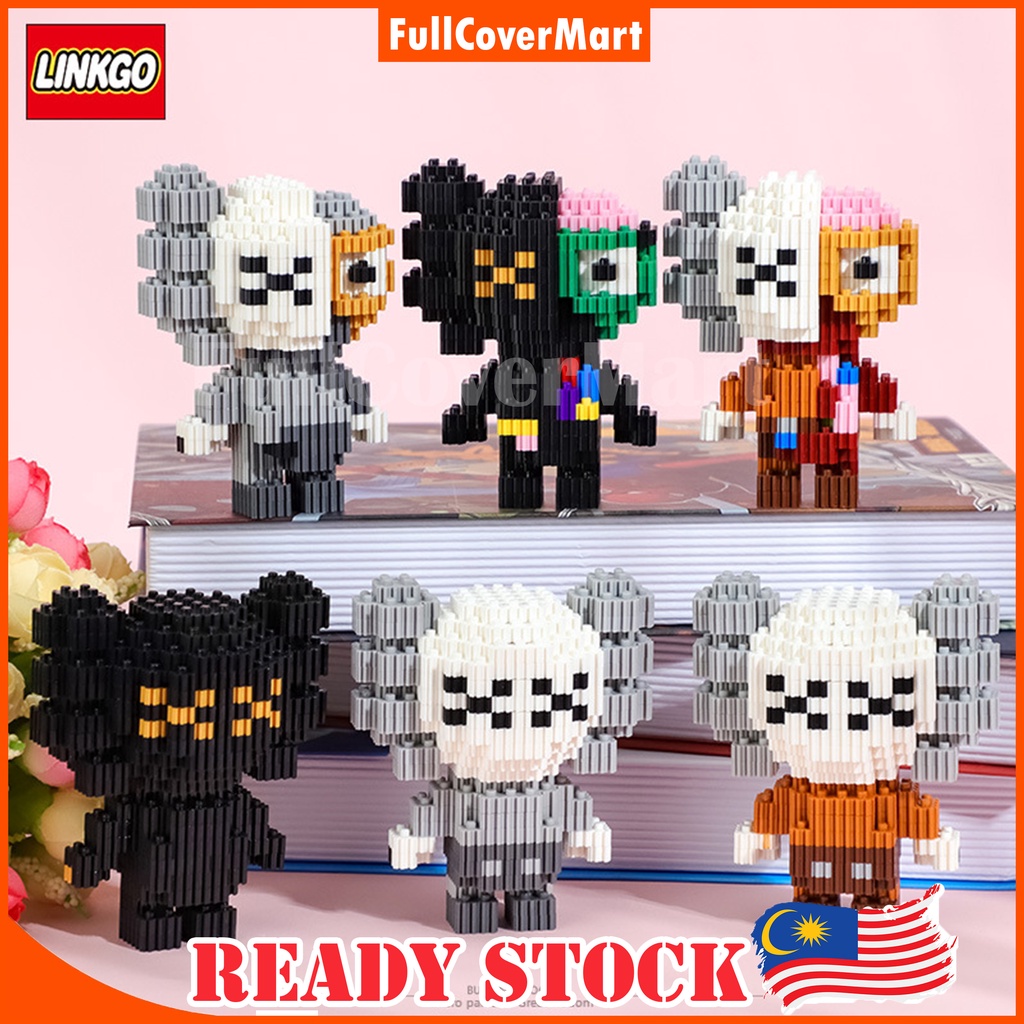 (TOY42) Kaws Diy Building Nano Block Blocks Mini Cartoon Toy Kids Toy ...