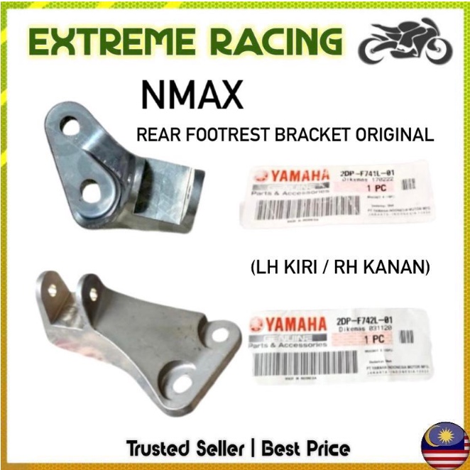 NMAX Ori Rear Footrest Bracket Foot Rest Stay Holder Breket Tapak Pijak ...