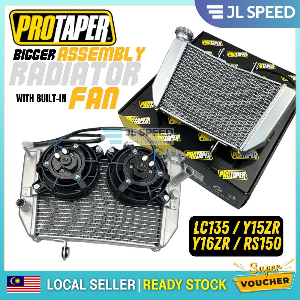 PROTAPER PRO-V RACING RADIATOR COOLANT BIGGER SIAP KIPAS BESAR FAN Y15 ...