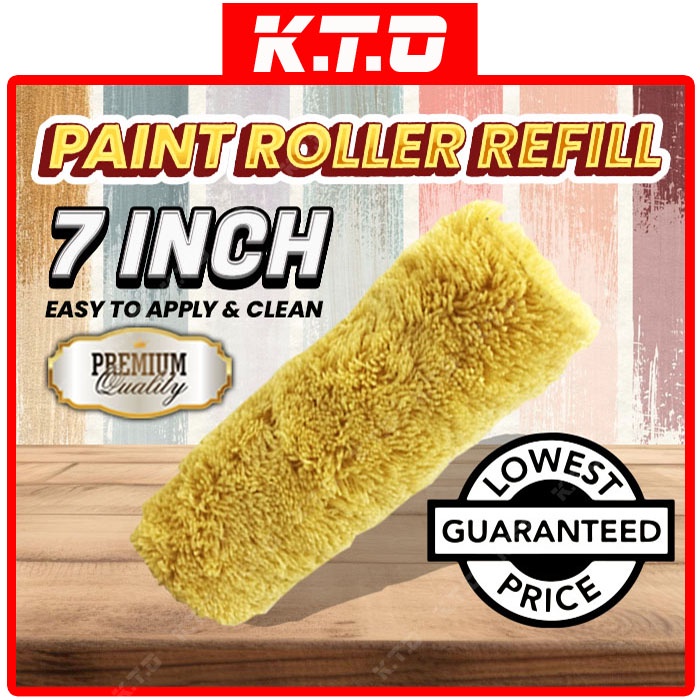 7 INCH 1PCS Heavy Duty Paint Roller Water Oil Based Wall Paint Refill ...