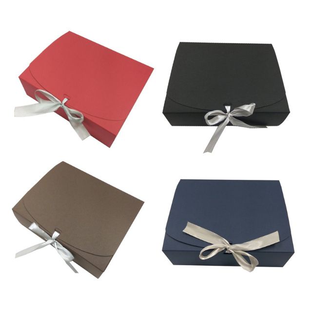 Gift Decor Paper Box (M) Colorful with Ribbon Series | Shopee Malaysia