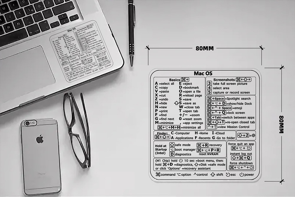 1Pcs Windows PC Reference Keyboard Shortcut Sticker Adhesive for PC ...