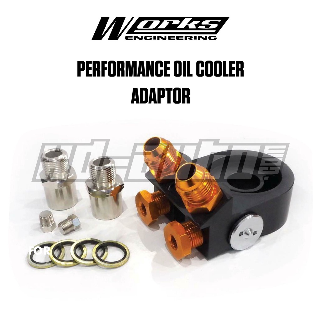Works Engineering Engine Oil Cooler Adaptor with Thermostat | Shopee ...